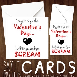Saucy Valentines Day Card Make You Scream for Her Wife Girlfriend ...