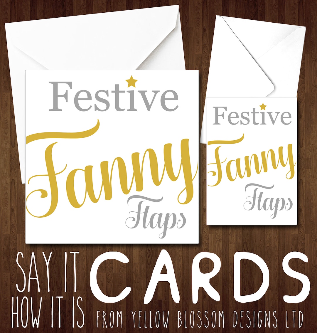 Festive Fanny Flaps Christmas Card Female for Her Wife Mum - Etsy