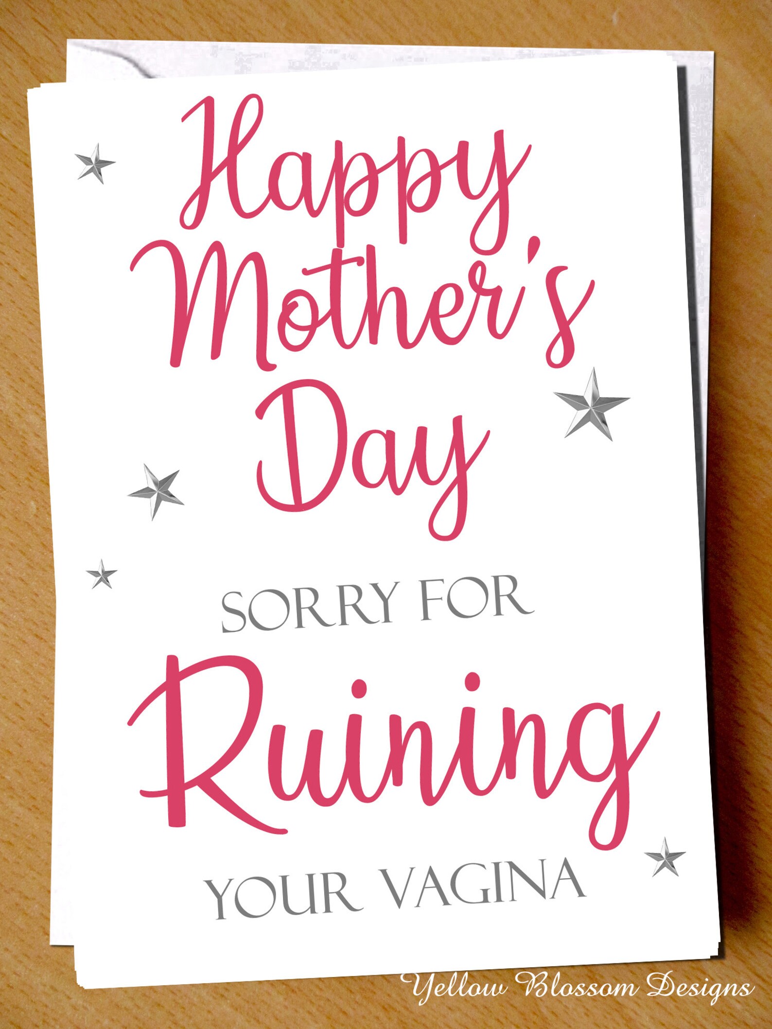 Funny Rude Mother's Day Card Mum Joke Witty Daughter Son - Etsy