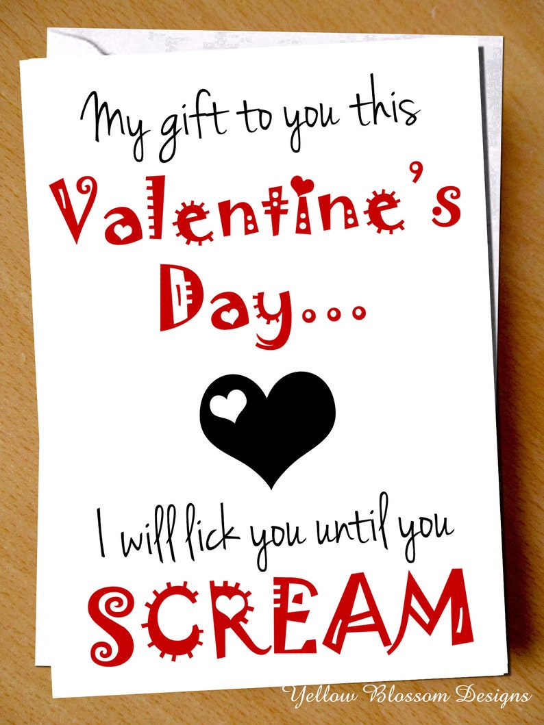 Saucy Valentines Day Card Make You Scream for Her Wife Girlfriend ...