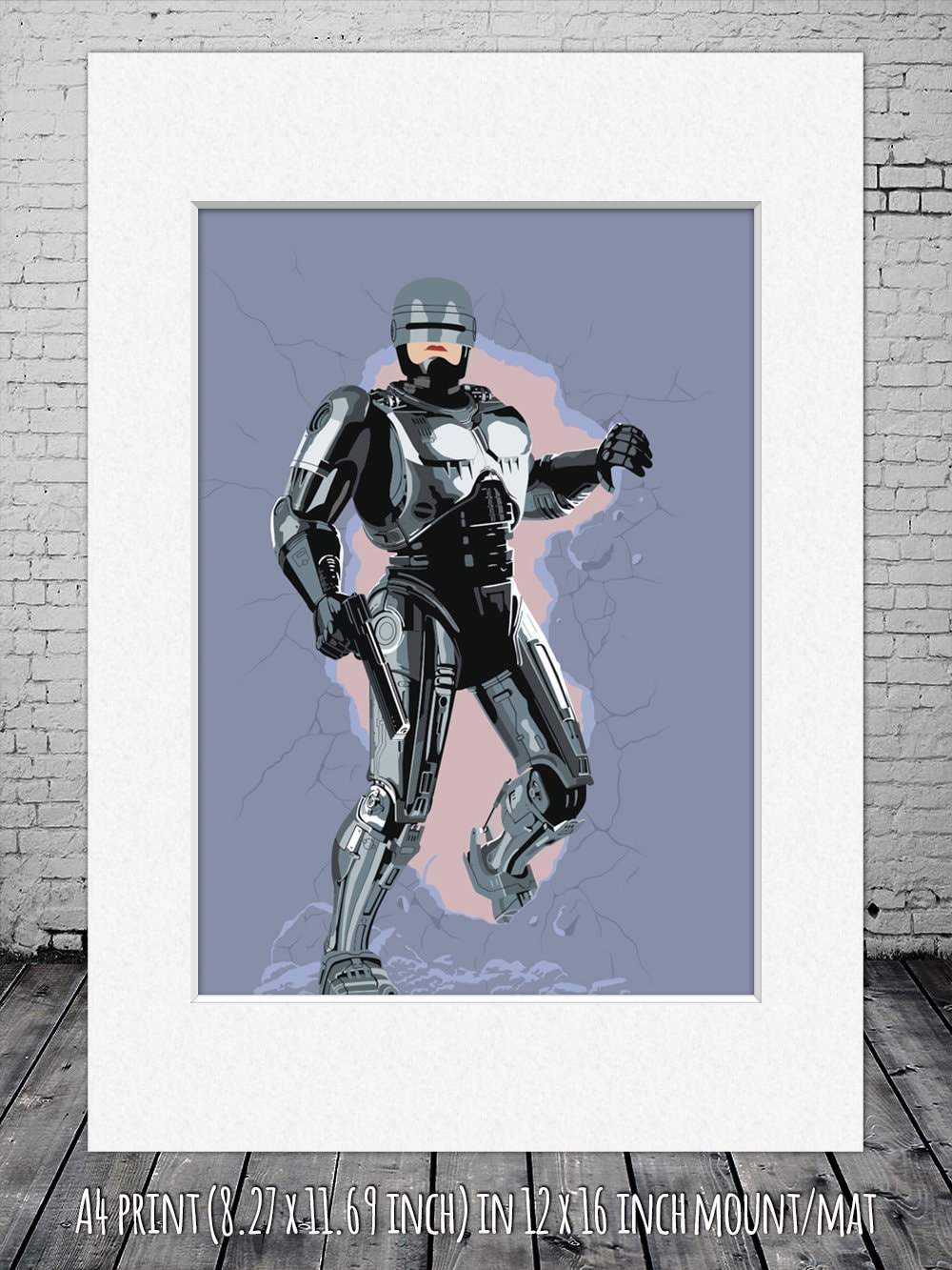 RoboCop minimalist print poster RoboCop digital art poster | Etsy