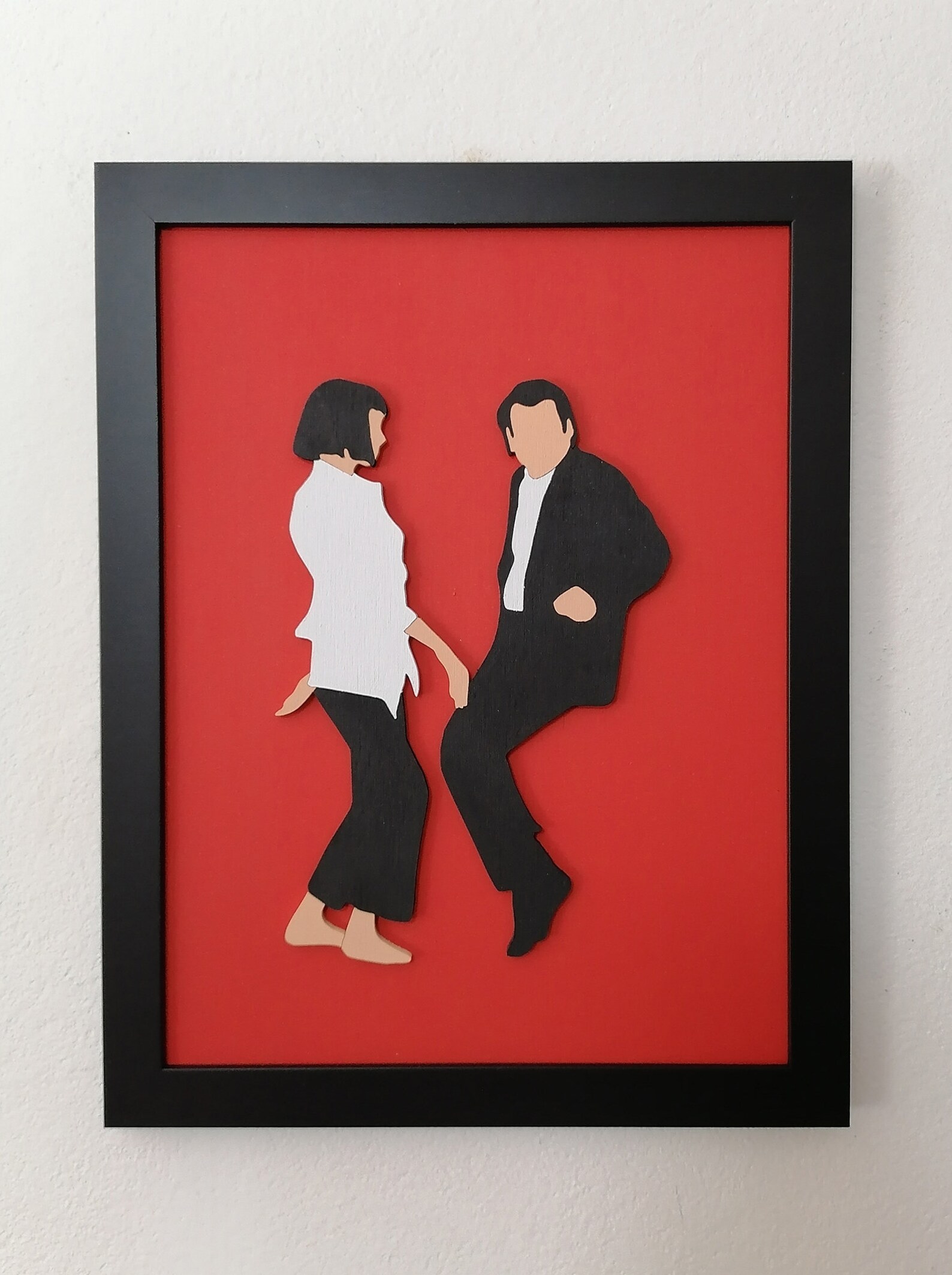 Pulp Fiction Wall Art Decor, 3D Pulp Fiction Framed Wall Art, Dance ...