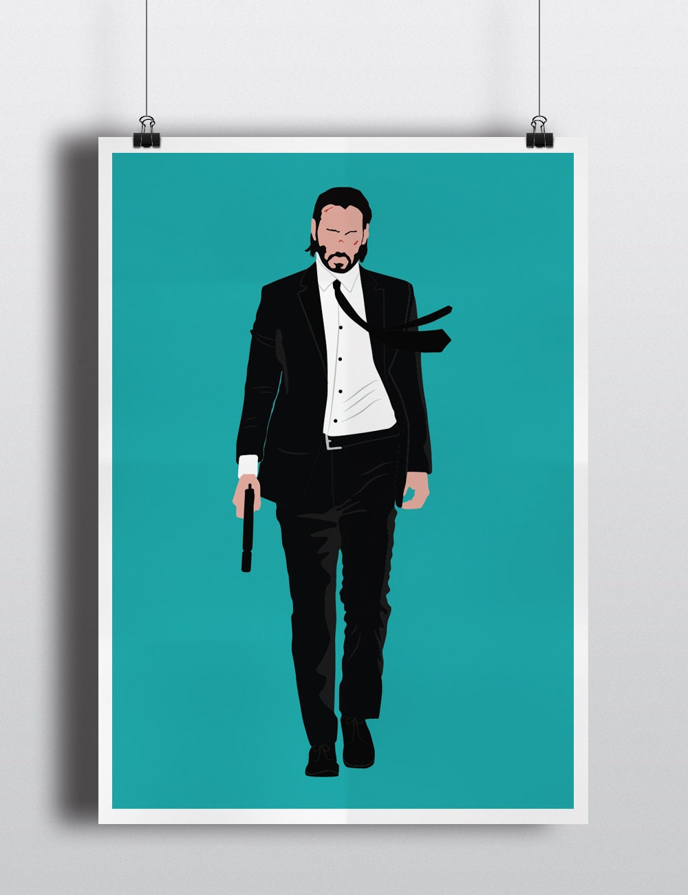 Keanu Reeves Minimalist Print Poster, Keanu Reeves Digital Art Poster ...