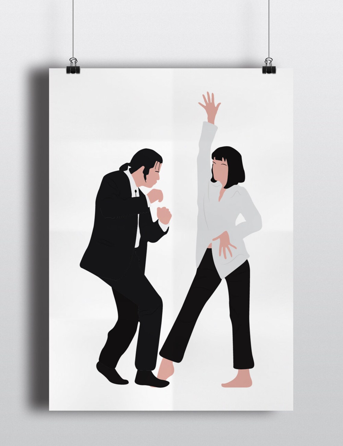 Pulp Fiction Dance Minimalist Print Poster Pulp Fiction - Etsy UK