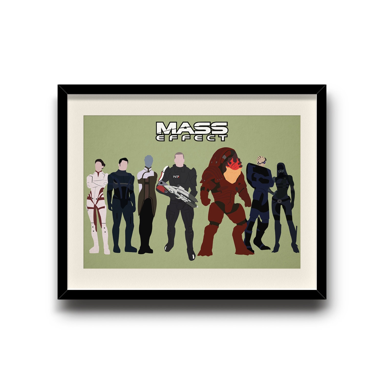 Mass Effect Minimalist Print Poster Mass Effect Digital Art - Etsy