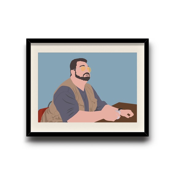 Big Lebowski Walter Minimalist Print Poster Big Lebowski | Etsy