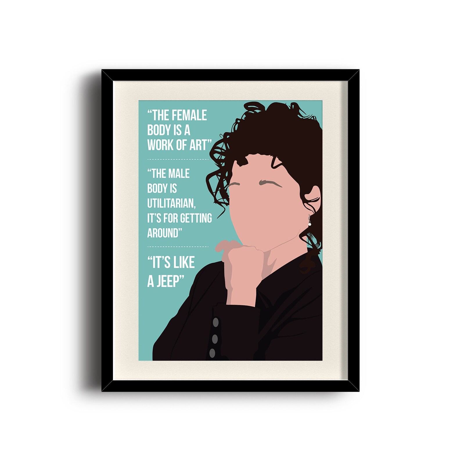 Elaine Benes Quote Seinfeld Minimalist Print Poster Elaine Etsy