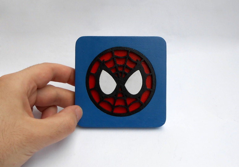 Spider-man Coaster - Etsy