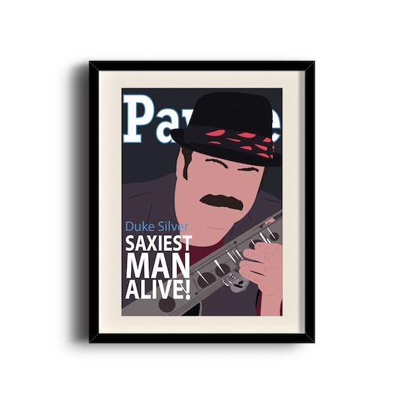 Duke Silver Ron Swanson Print Minimalist Poster Duke Silver | Etsy