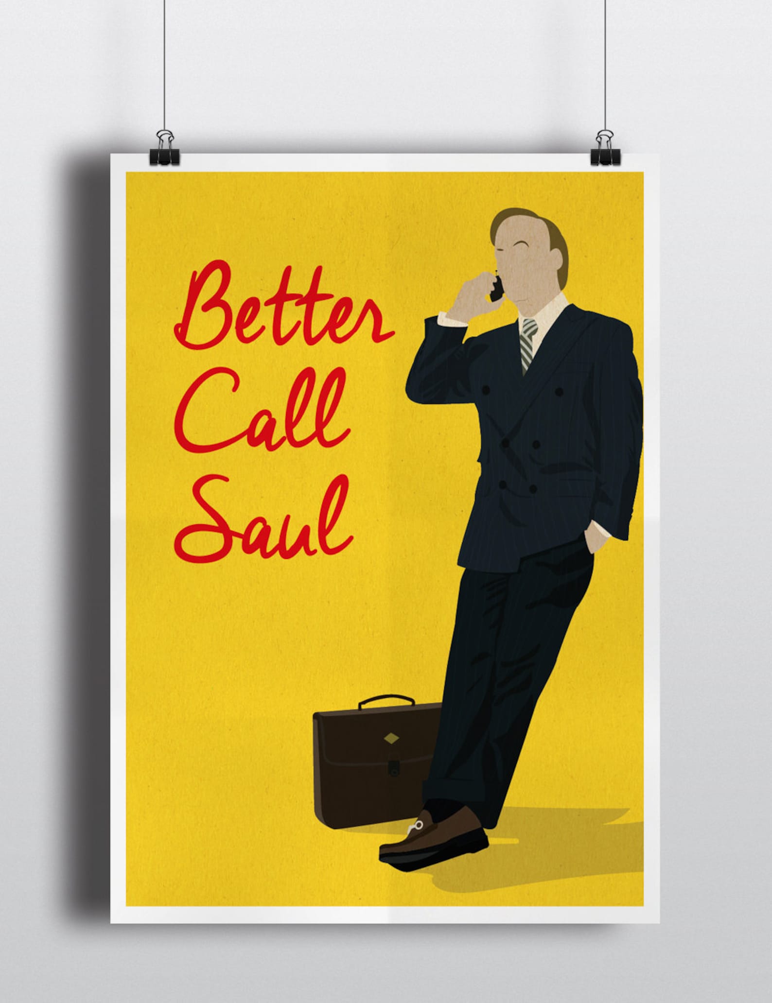 Better Call Saul, Saul Goodman Minimalist Print Poster, Better Call ...