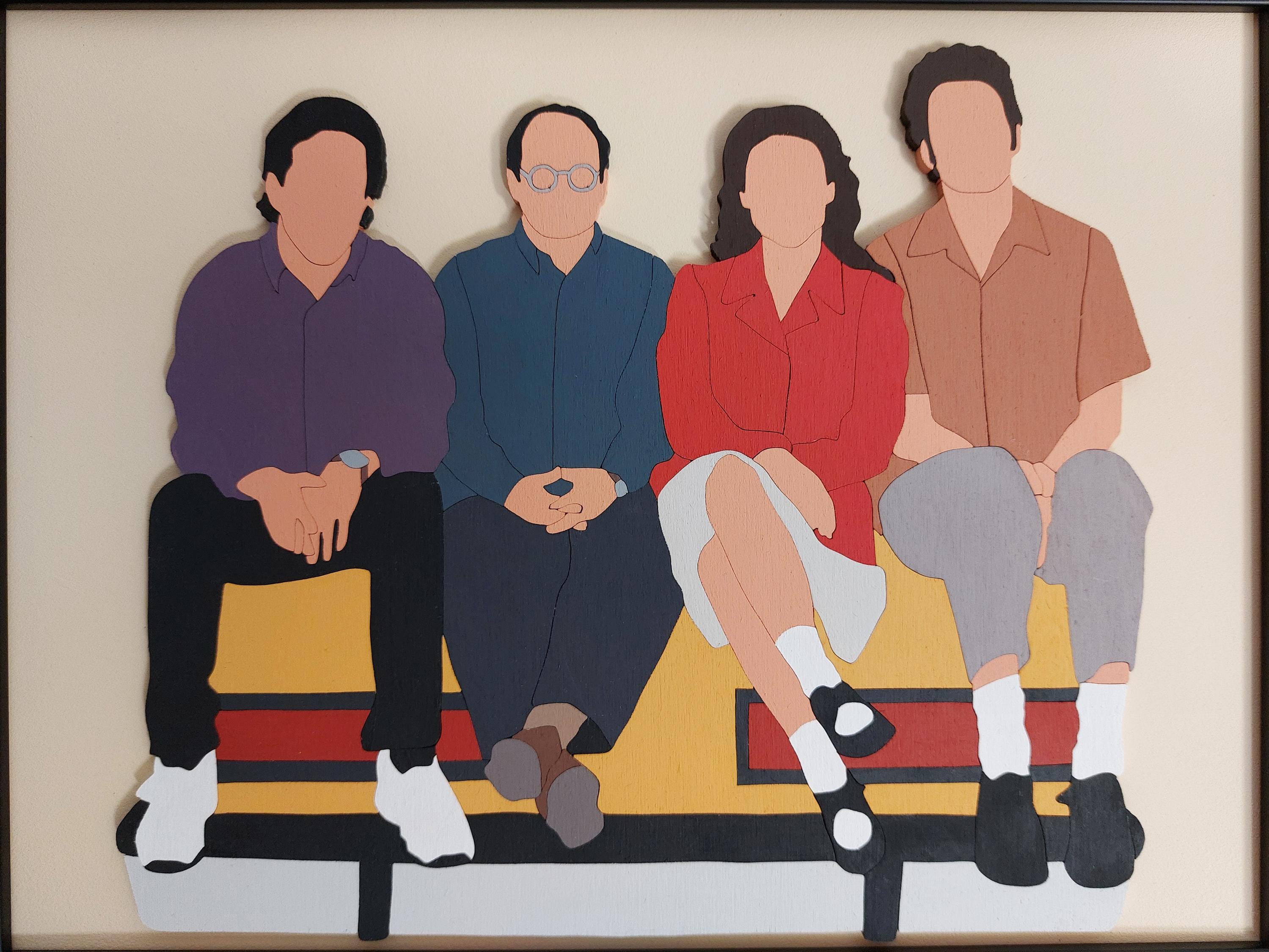 Seinfeld Wood Wall Art, 3D Seinfeld Framed Wall Art, 3D Wall Decor ...