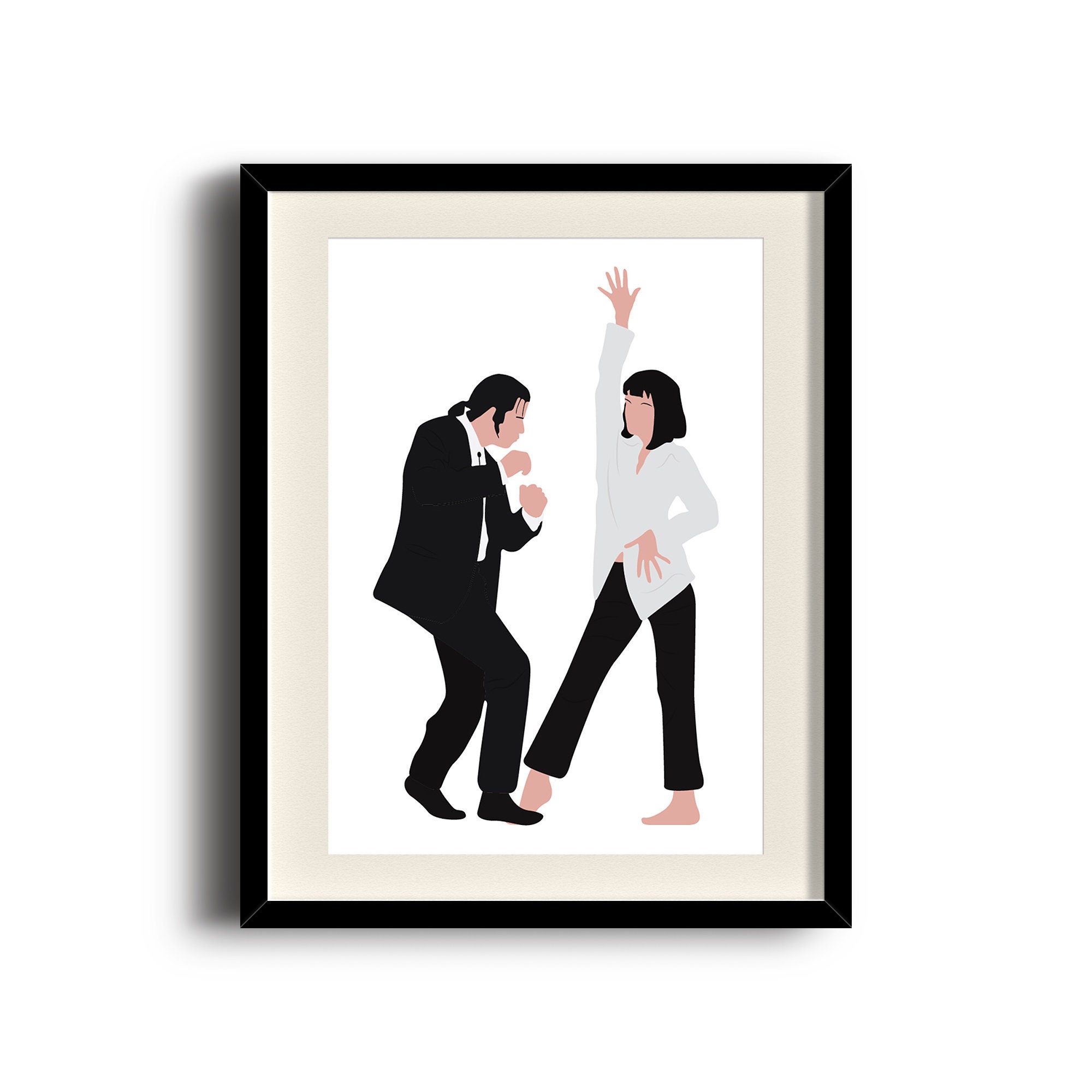 Pulp Fiction Dance minimalist print poster Pulp Fiction | Etsy