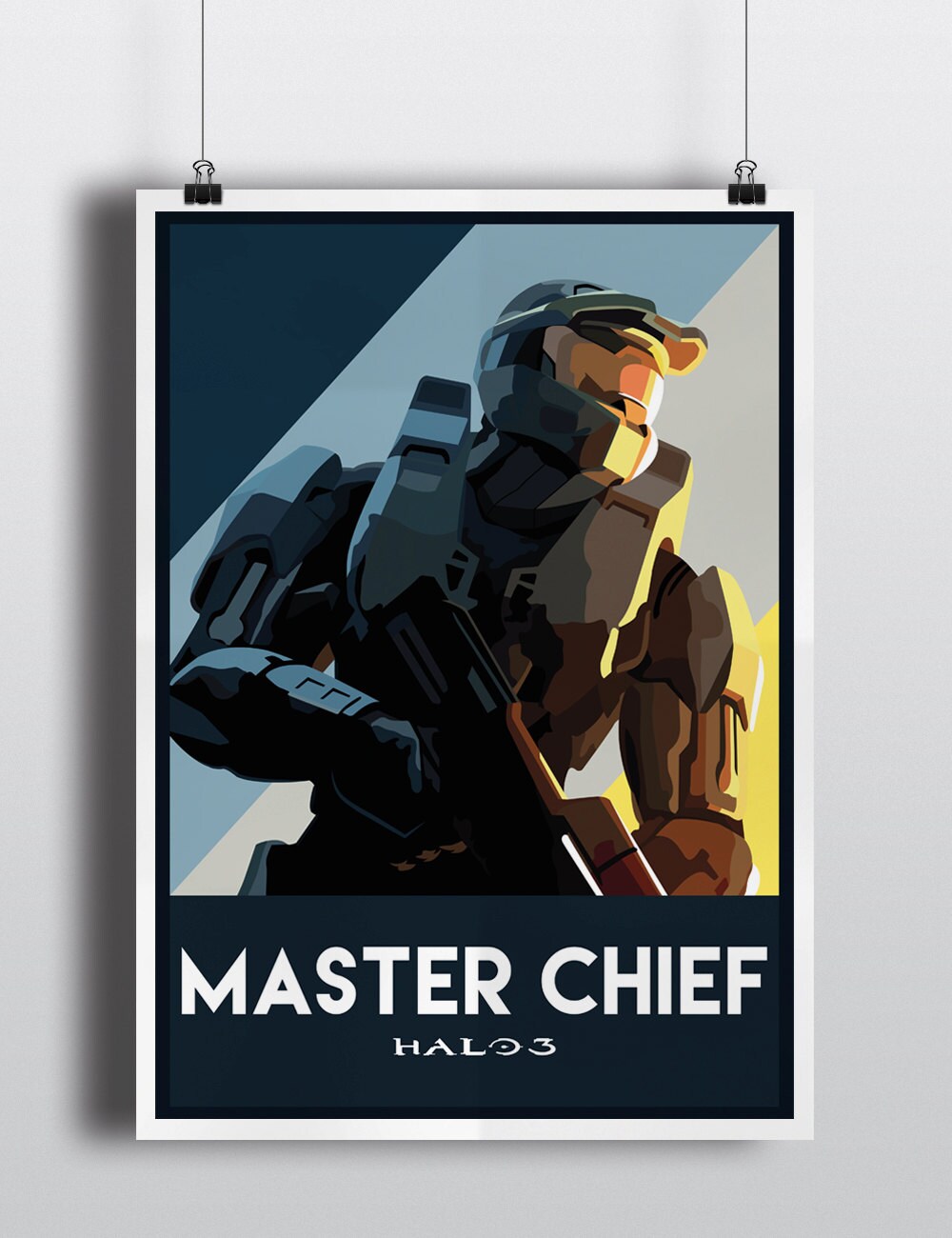 Halo 3 Print Poster Halo 3 Digital Art Poster Framed Print - Etsy UK