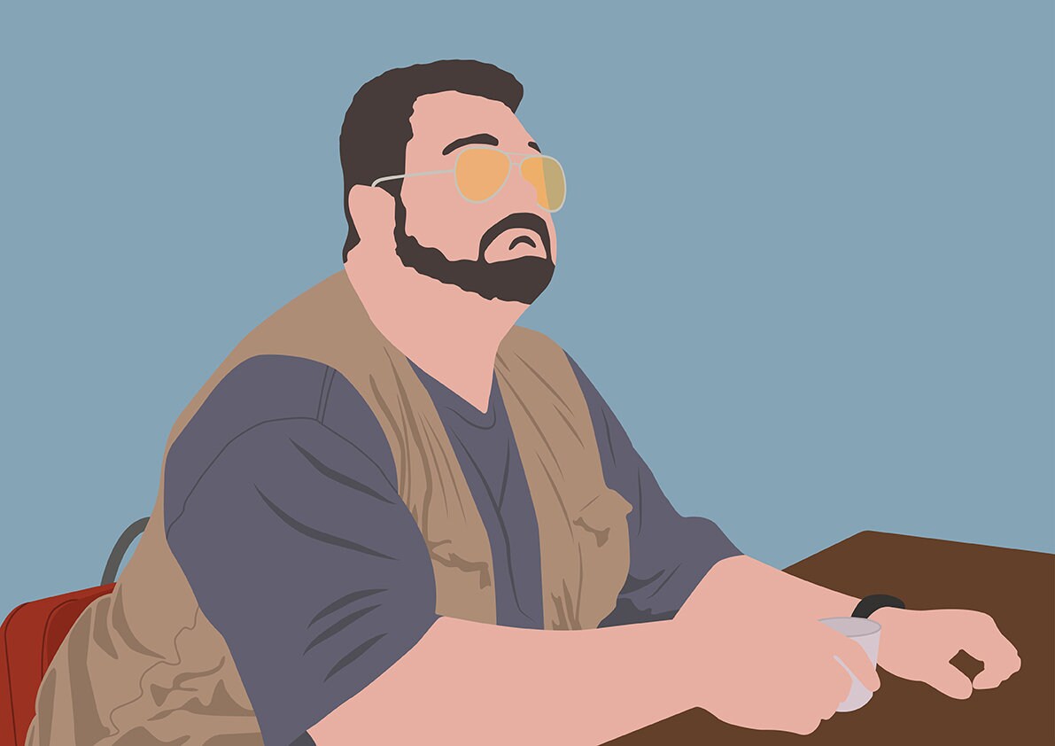 Big Lebowski, Walter Minimalist Print Poster, Big Lebowski Coffee ...