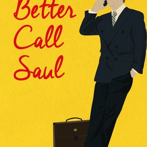 Better Call Saul, Saul Goodman Minimalist Print Poster, Better Call ...