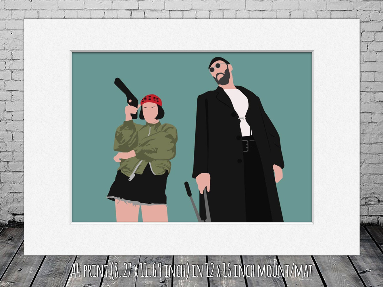 Leon and Mathilda Minimalist Print Poster Leon and Mathilda - Etsy