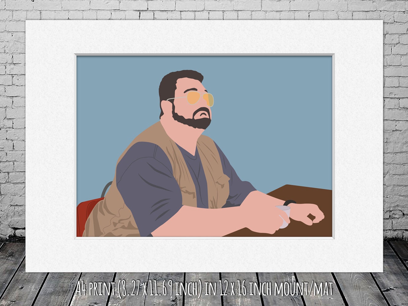 Big Lebowski, Walter Minimalist Print Poster, Big Lebowski Coffee ...