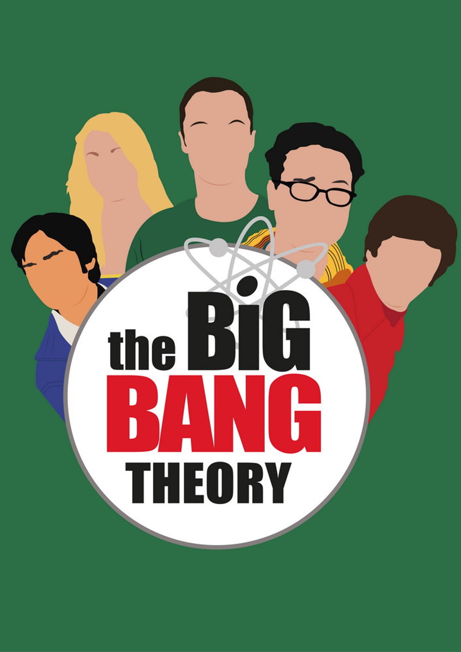 The Big Bang Theory Minimalist Print Poster, the Big Bang Theory ...