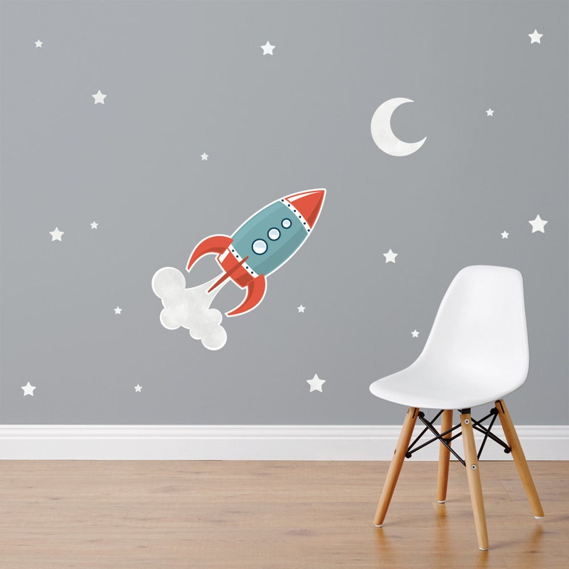 Rocket Wall Decal - Etsy UK