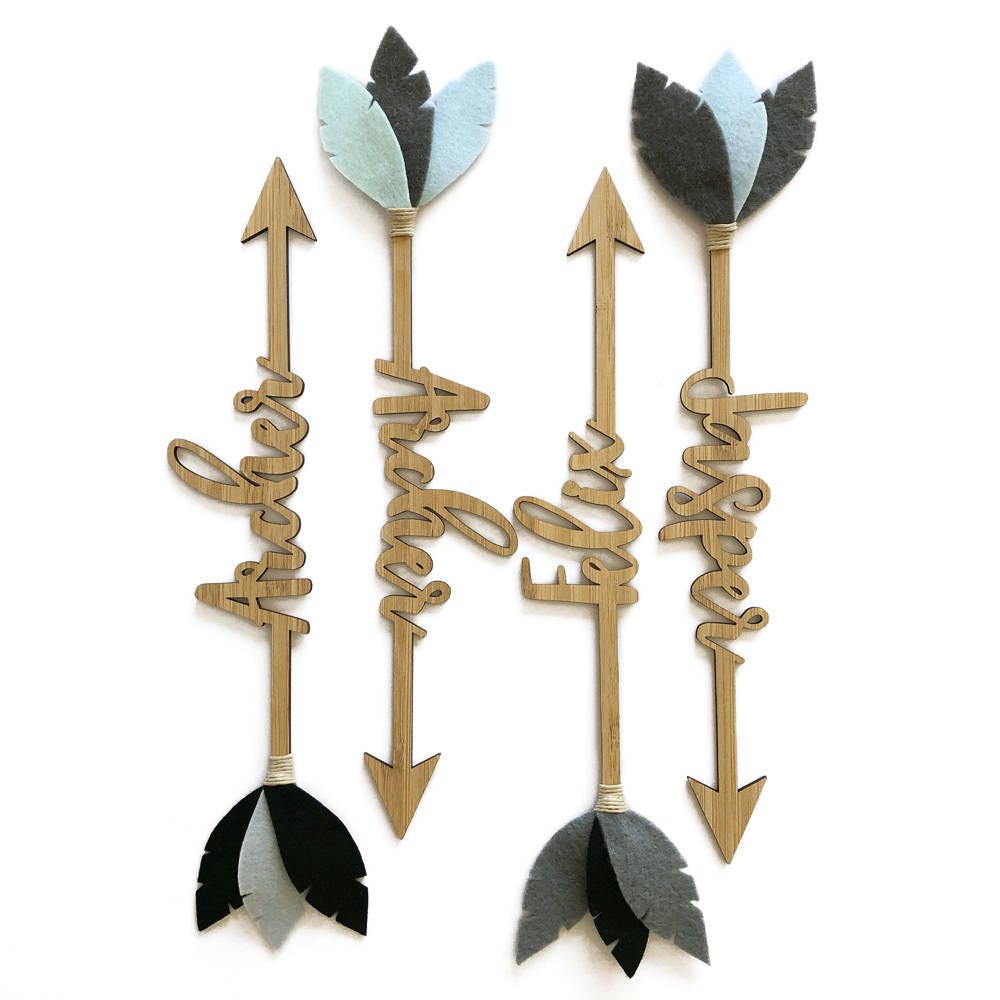 Custom Arrow Name Sign Laser Cut Nursery & Kids Decor | Etsy