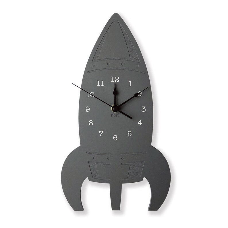 Rocket Clock Wall Clock Laser Cut Nursery & Kids Decor - Etsy