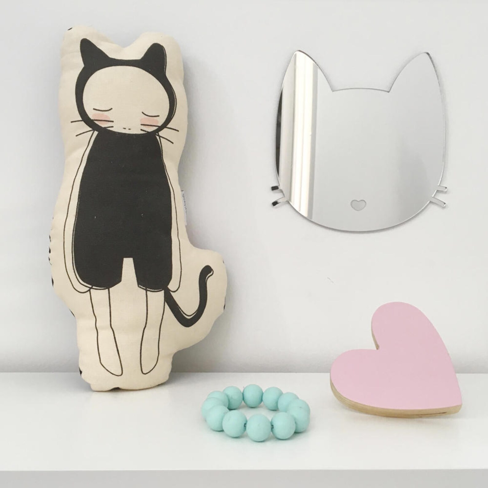 Cat Acrylic Mirror Kitty Mirror Nursery & Kids Decor - Etsy