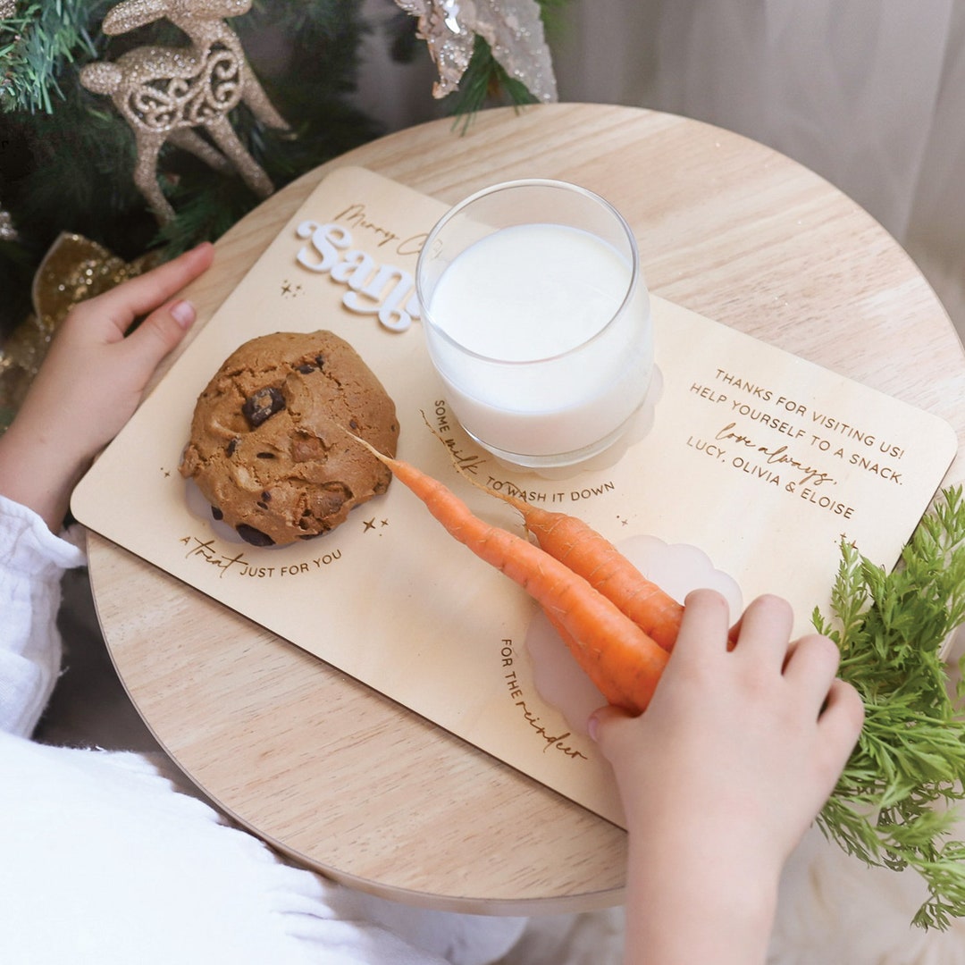 Santa Treat Board Santa Snack Board Christmas Decorations Laser Cut ...