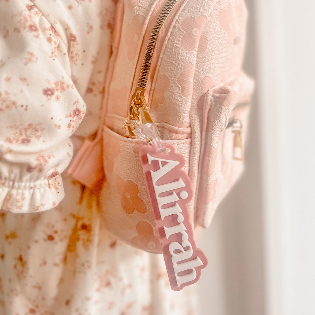 Personalised Name Bag Tag | Back to School | Starting School Kinder ...
