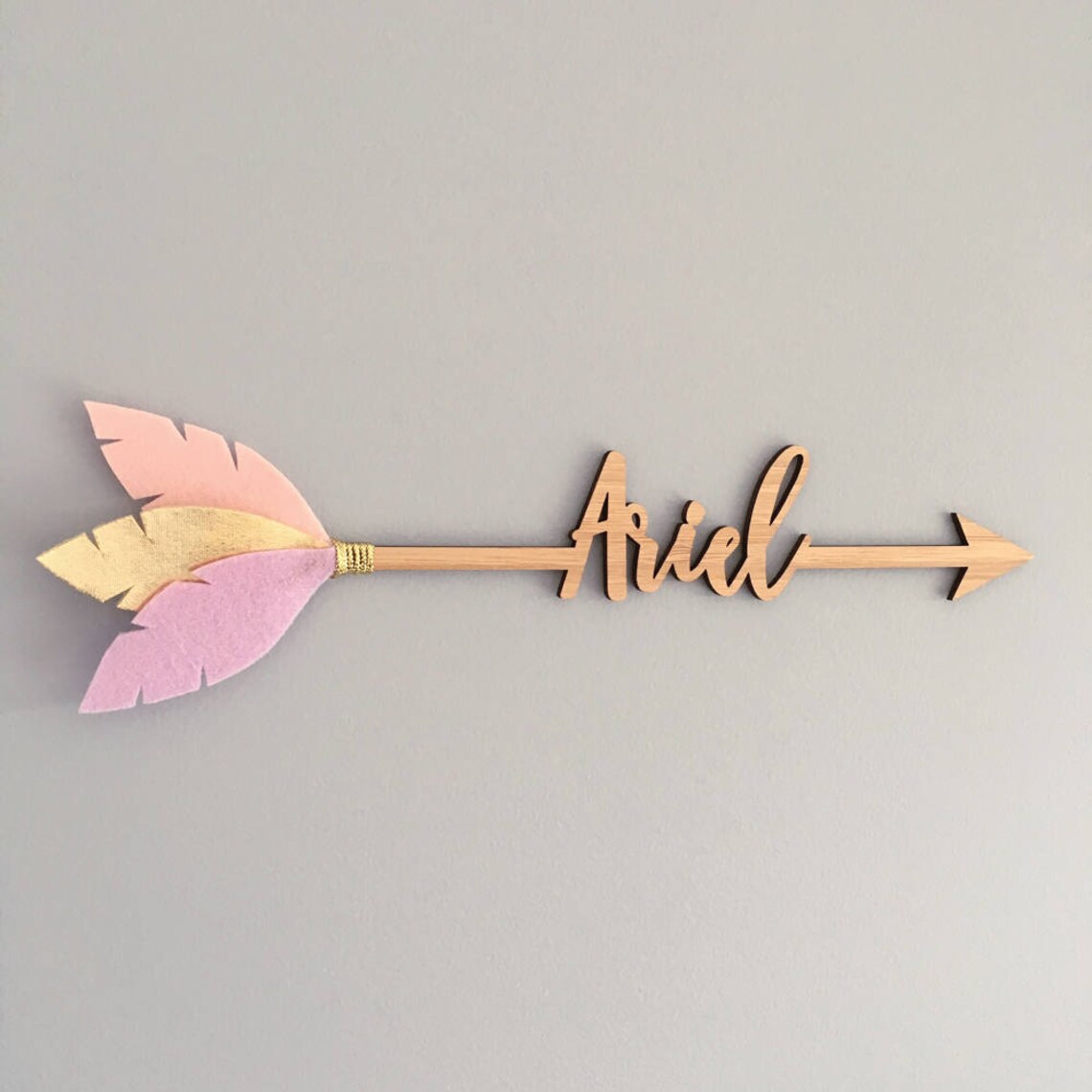 Custom Arrow Name Sign Laser Cut Nursery & Kids Decor | Etsy
