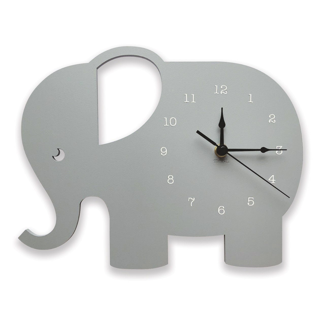 Elephant Clock Wall Clock Laser Cut Nursery & Kids Decor - Etsy