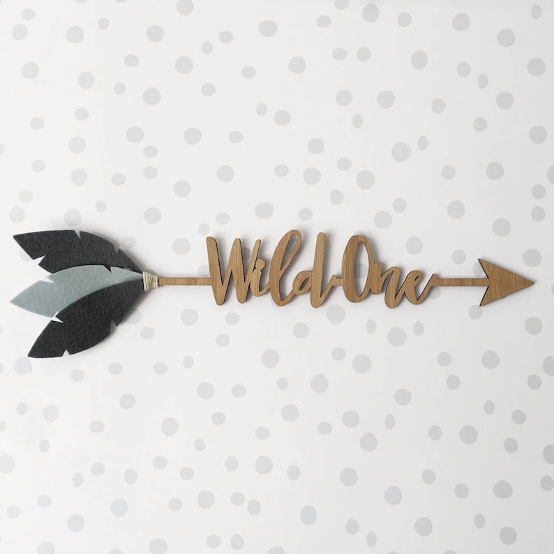 Custom Arrow Name Sign Laser Cut Nursery & Kids Decor - Etsy