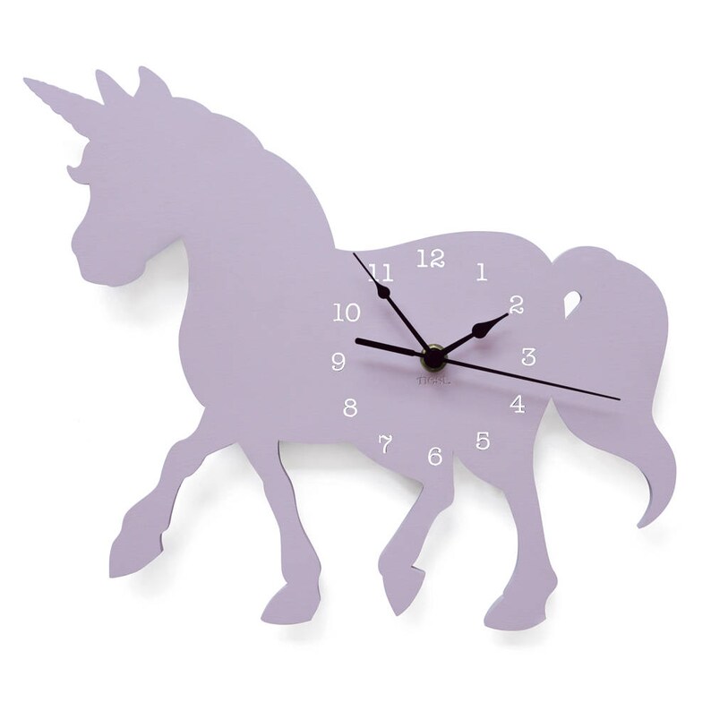 Unicorn Clock Wall Clock Laser Cut Nursery & Kids Decor - Etsy