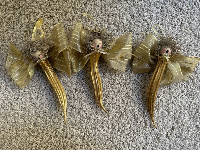 Unique~ Dried Okra Angel Ornament - Etsy