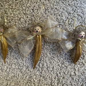 Unique Dried Okra Angel Ornament - Etsy