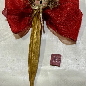 Unique~ Dried Okra Angel Ornament - Etsy