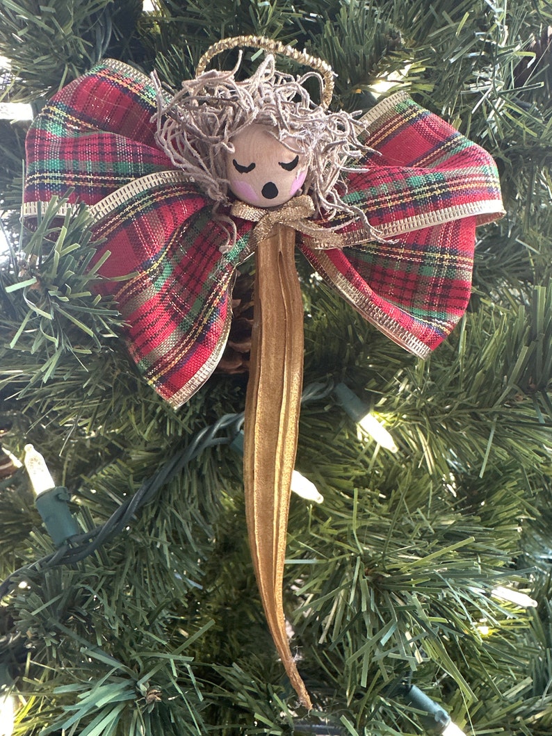 Unique~ Dried Okra Angel Ornament - Etsy