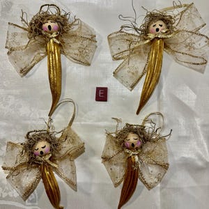 Unique~ Dried Okra Angel Ornament - Etsy
