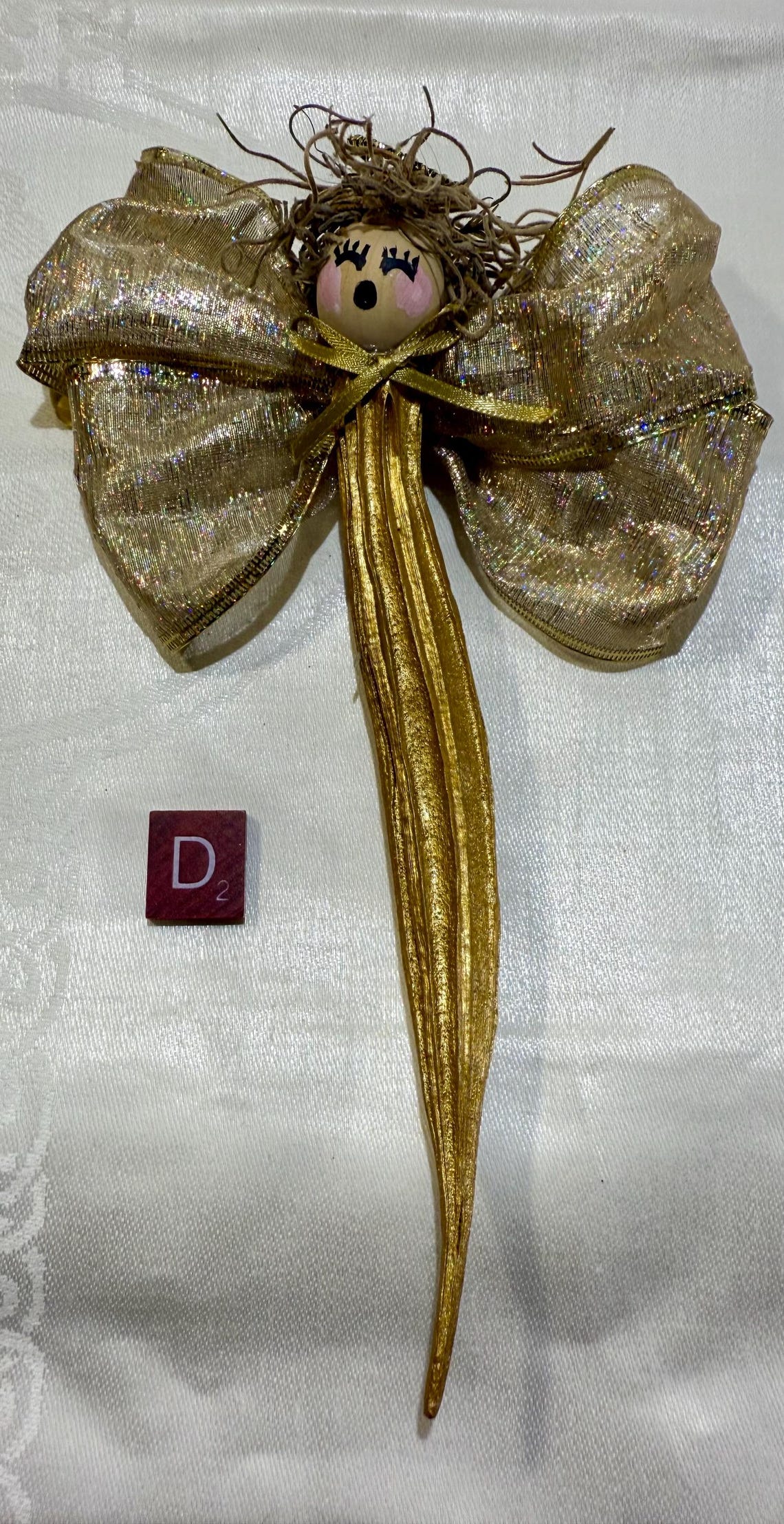 Unique~ Dried Okra Angel Ornament - Etsy