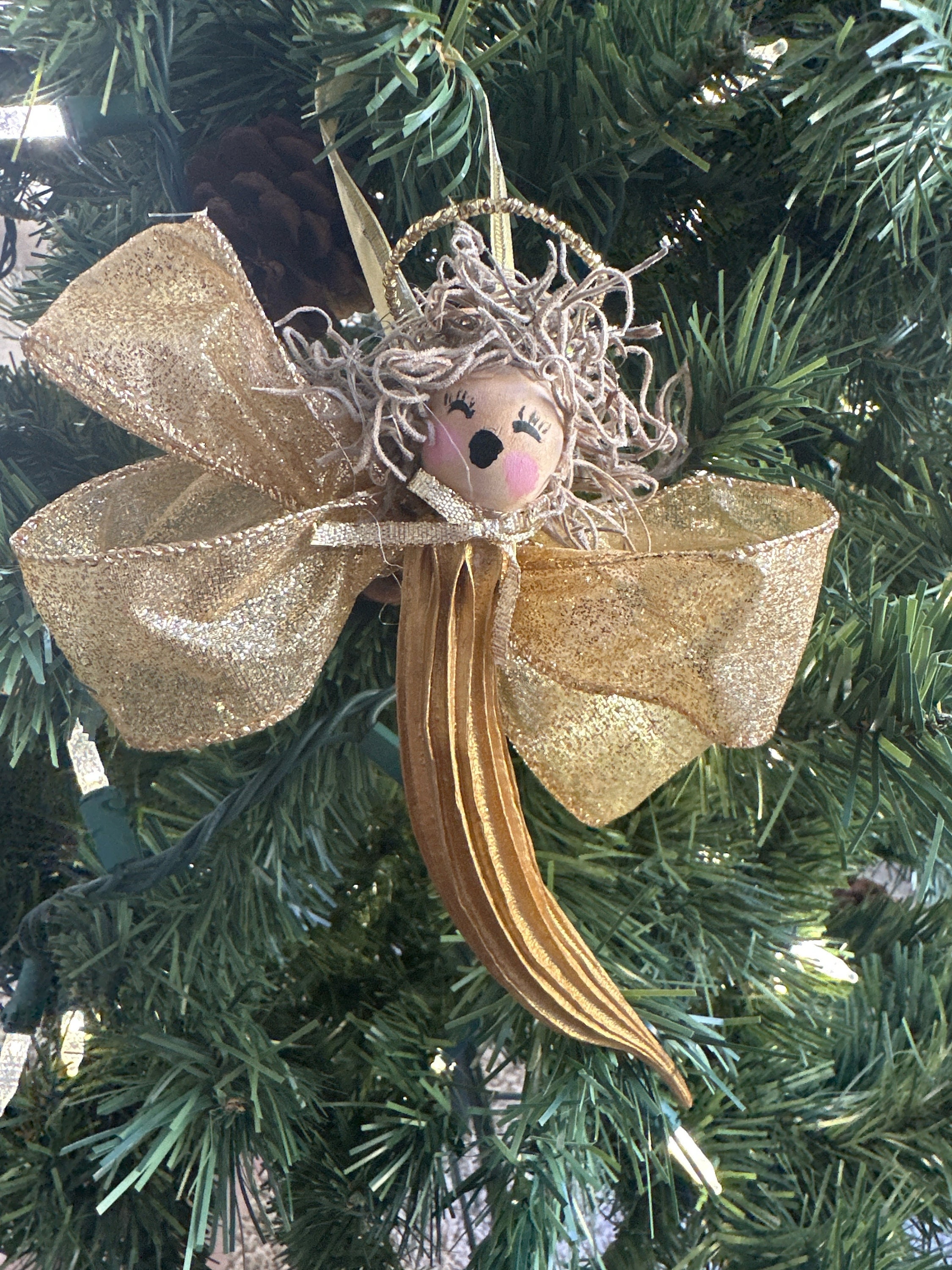 Unique~ Dried Okra Angel Ornament - Etsy