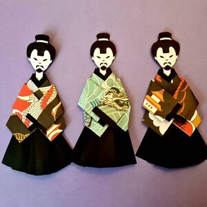 Handmade Japanese Origami Geisha Paper Doll Art Bookmarks - Etsy