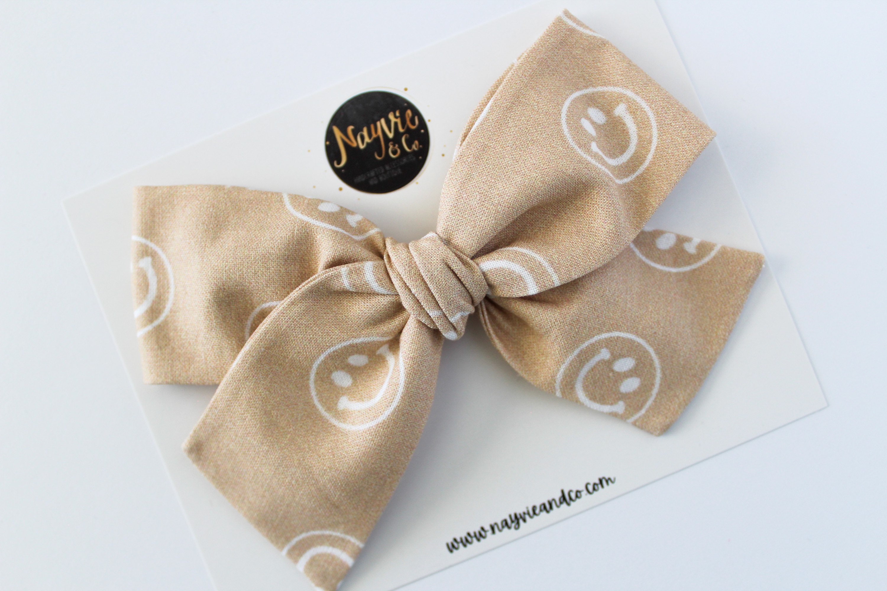 Smiley Face Hair Bow Smiley Bow Baby Bow Baby Fabric Bow - Etsy