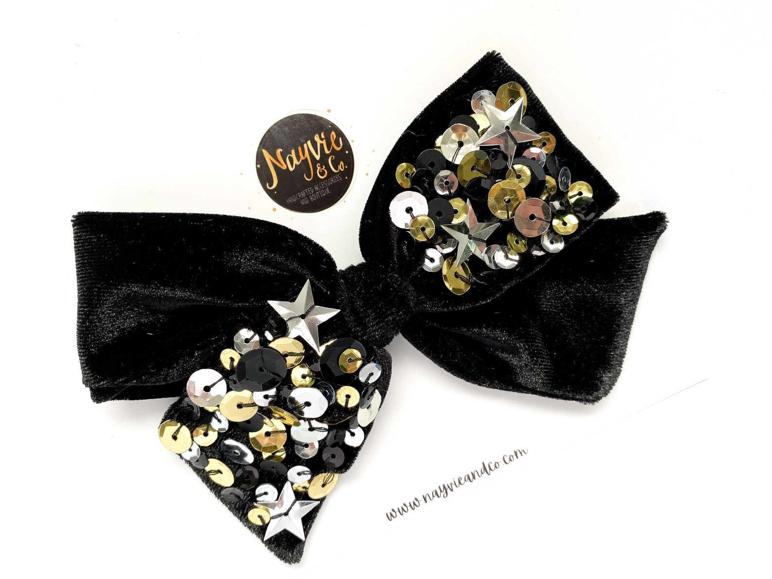 Sequin Velvet Hair Bow Sequin Bow Sequin Velvet Bow New | Etsy