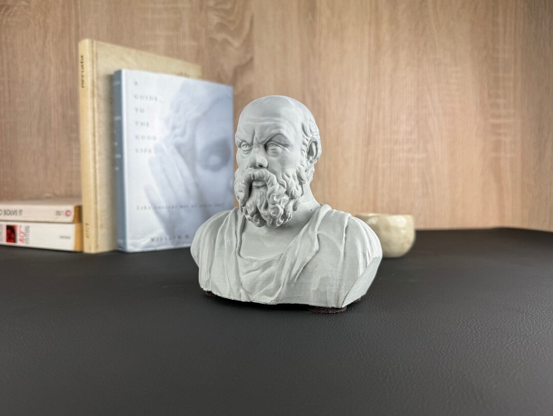 SOCRATES Concrete Bust, Greek Athenian Philosopher, Premium Classic ...