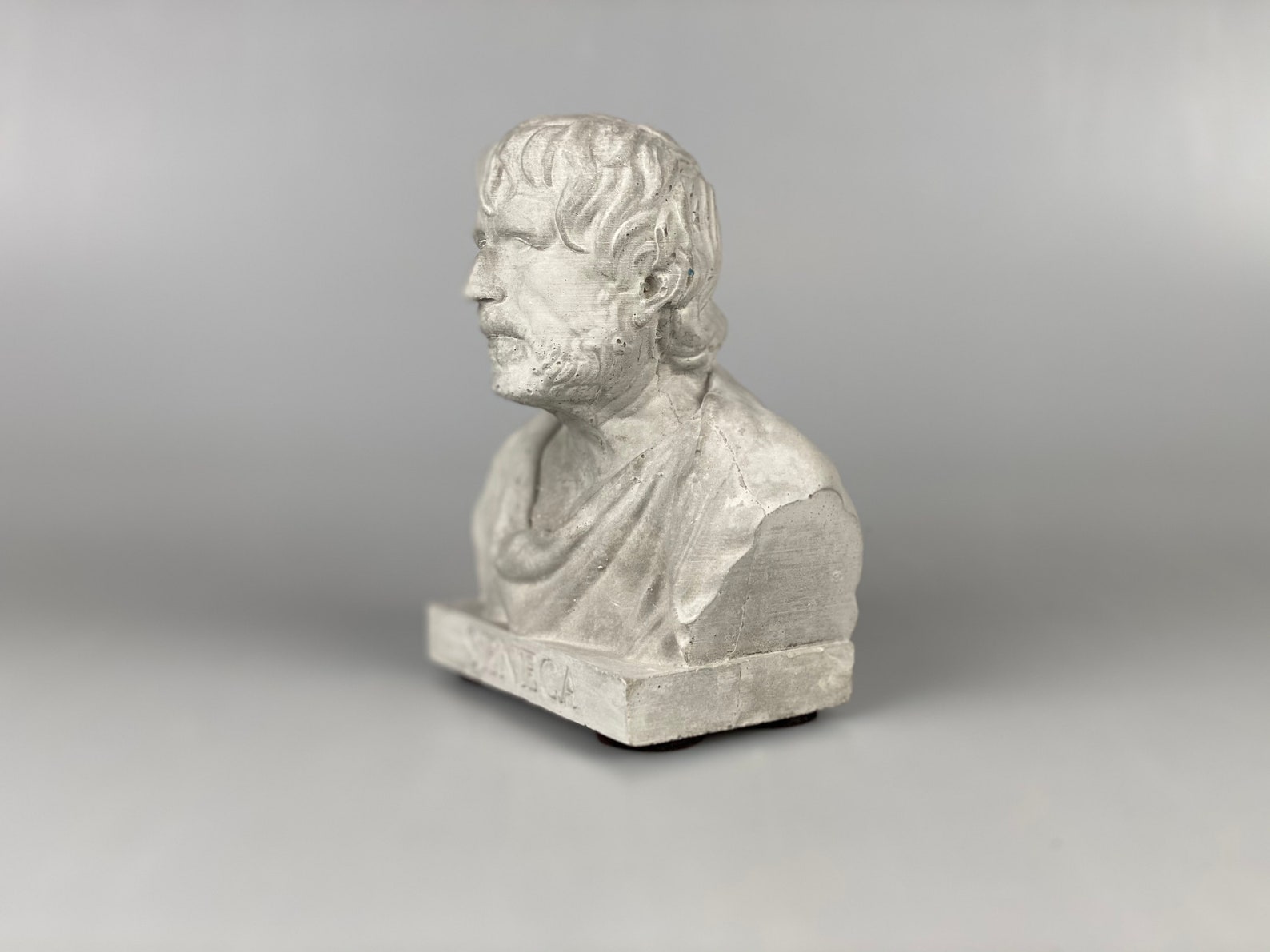 SENECA Premium Concrete Bust Roman Emperor Statue Stoic - Etsy