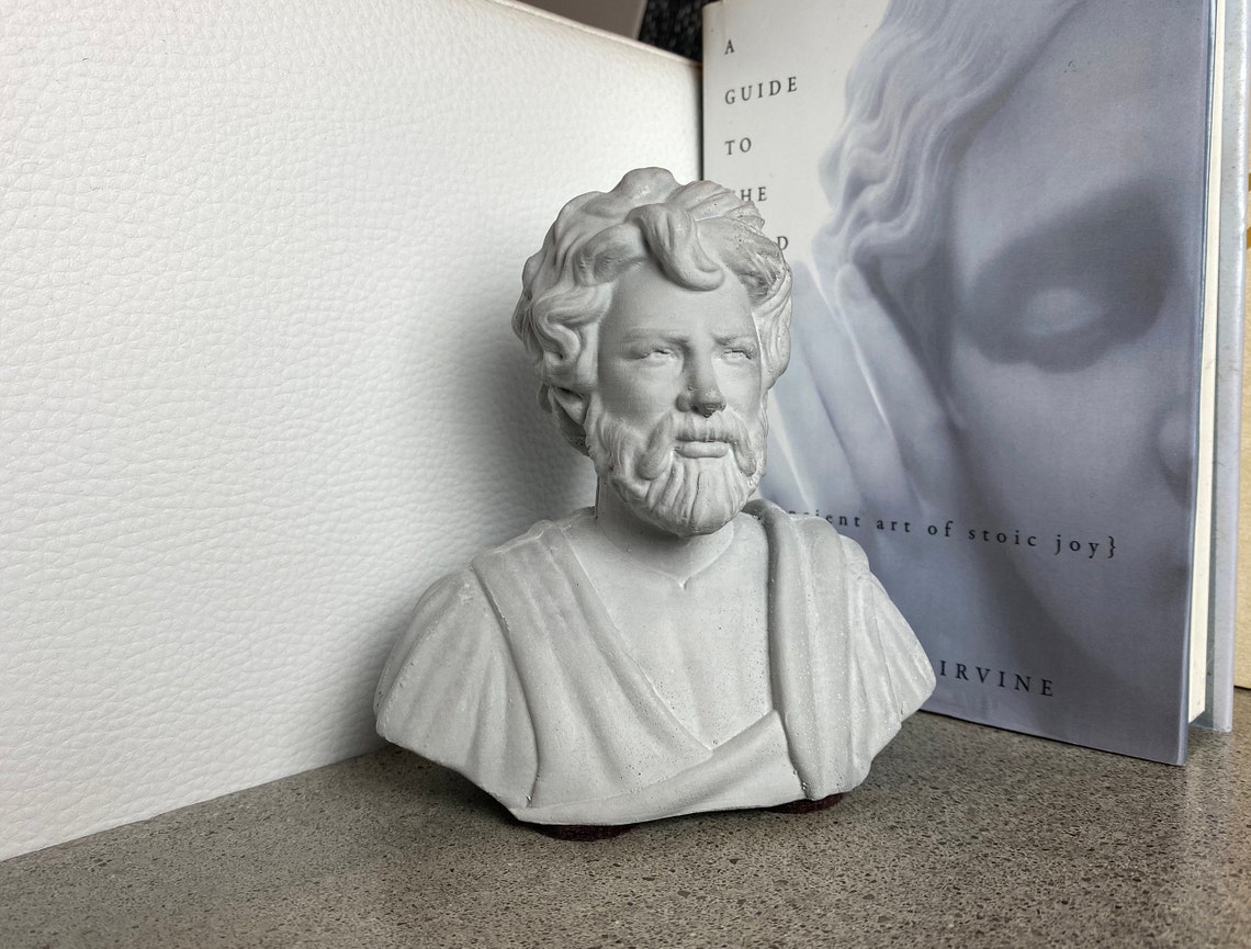 EPICTETUS Premium Heavy Concrete Bust Ancient Greek Stoic - Etsy