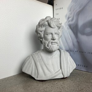 EPICTETUS Premium Heavy Concrete Bust Ancient Greek Stoic - Etsy