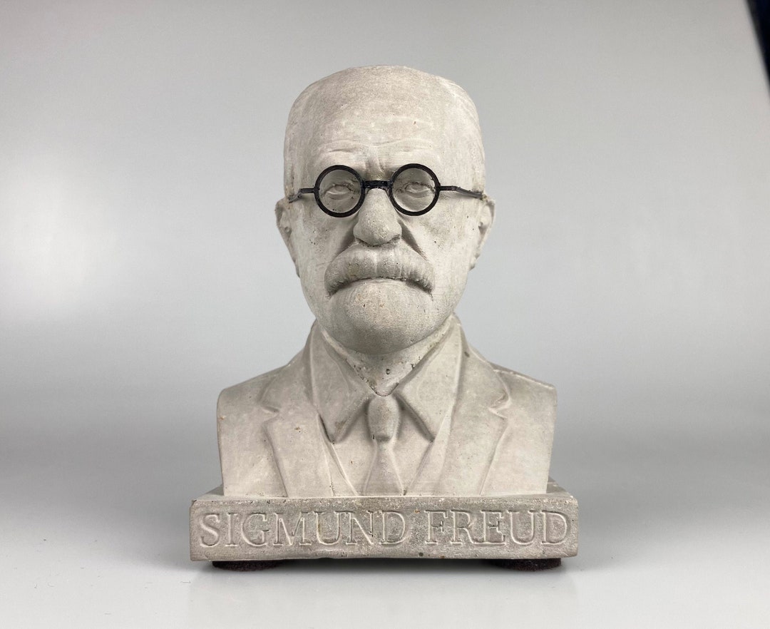 SIGMUND FREUD Premium Heavy Concrete Bust Psychoanalysis - Etsy