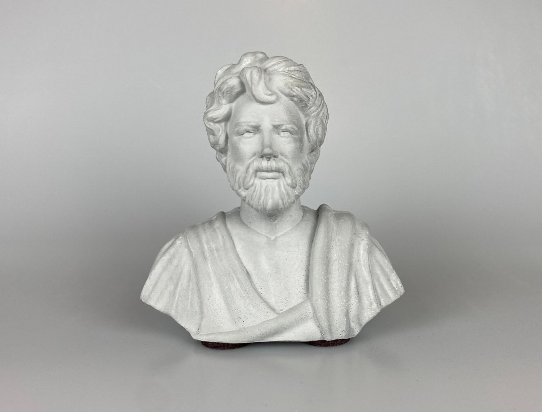 EPICTETUS Premium Heavy Concrete Bust Ancient Greek Stoic - Etsy