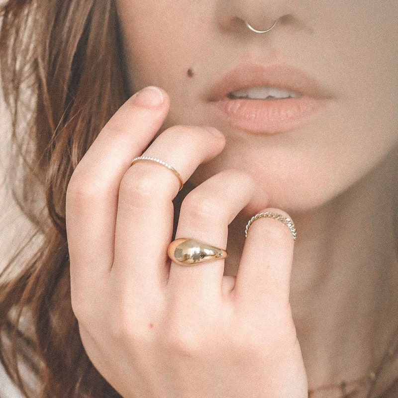 Simple Gold Ring - Etsy