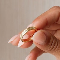 Engraved Ring - Etsy